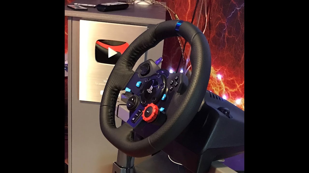 My Sim racing setup G29 Logitech steering wheel - YouTube