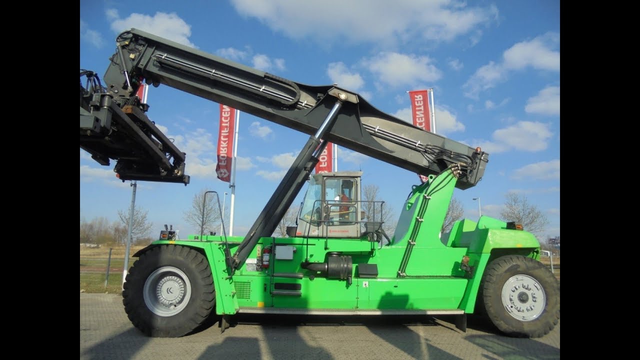 Xe nâng Reach Stacker Kalmar - YouTube