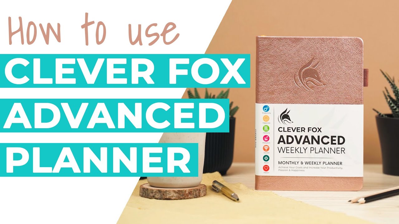 How to Use the Clever Fox Advanced Weekly Planner - YouTube