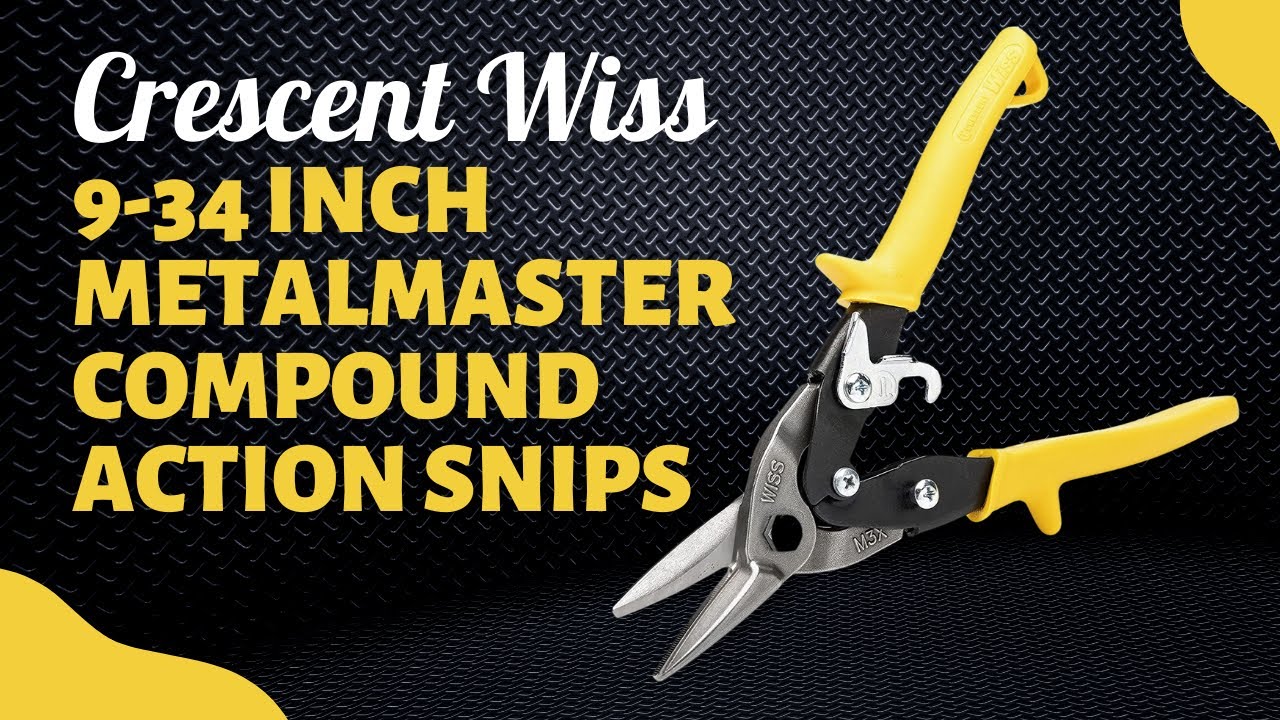 Crescent Wiss 9 34 Inch MetalMaster Compound Action Snips - YouTube
