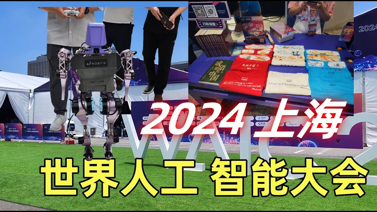 WAIC 2024 世界人工智能大会 （上海） 逛了两天的体验 7月4日、7月5日 - YouTube