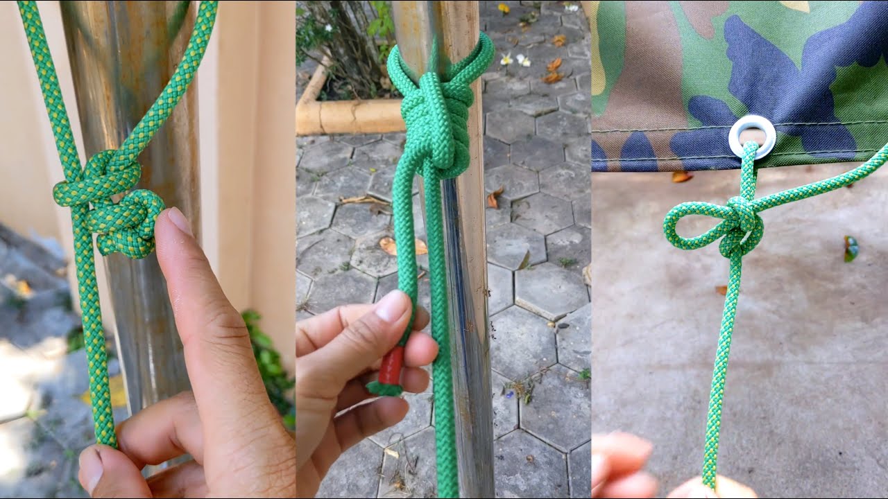The Most Useful Rope Tying Knots Techniques. - YouTube