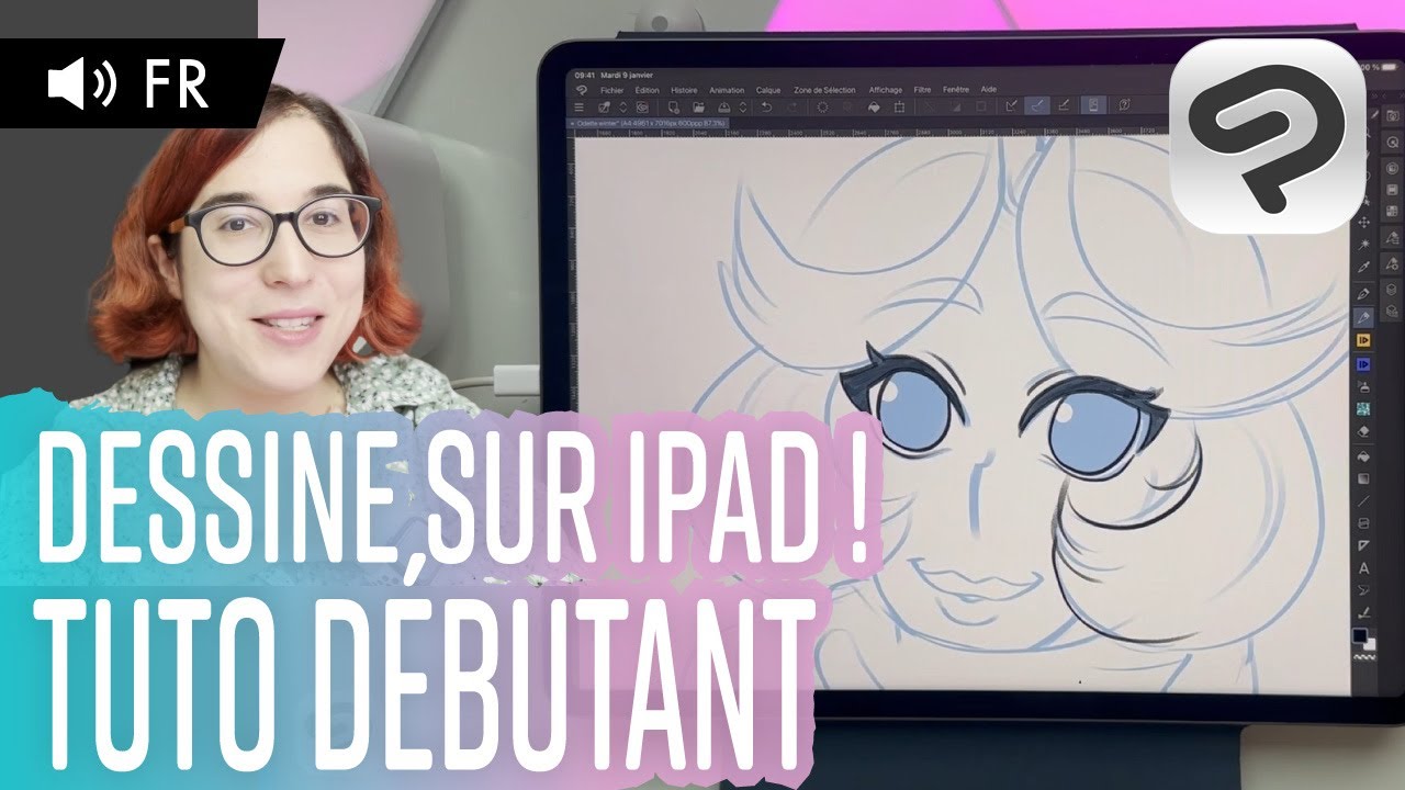 [FR] Mon premier dessin sur IPAD avec CLIP STUDIO PAINT ! Tuto pour débutant - YouTube