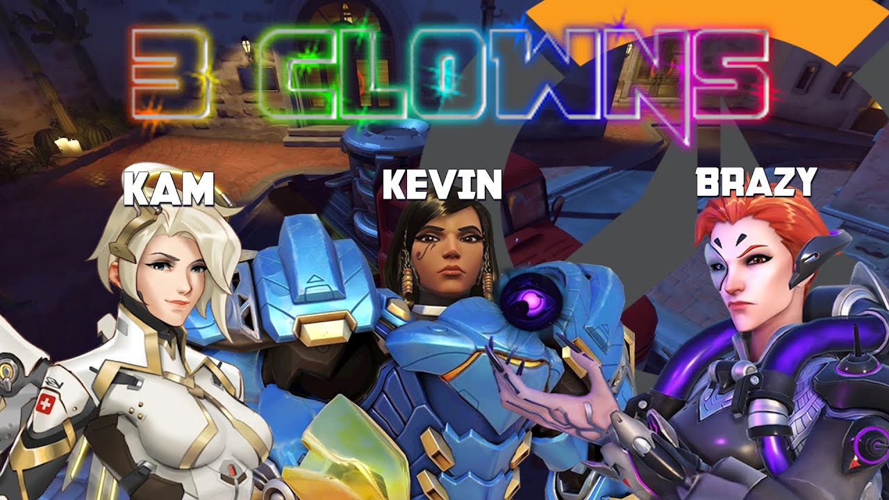 3 CLOWNS PLAY OVERWATCH 2 COMP - YouTube