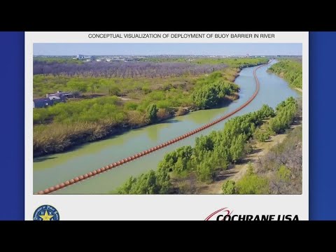 Texas to deploy floating barrier along Rio Grande at border - YouTube