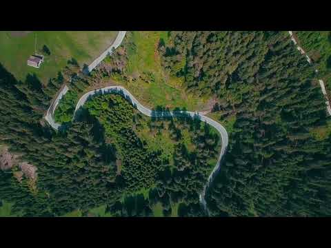 A beautiful arial view of a lush green landscape