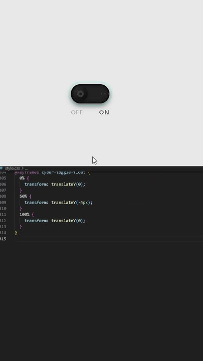 Onoff Switch In Css😍 Programming Coding Css Htmlcss Shorts Trending Html Animation