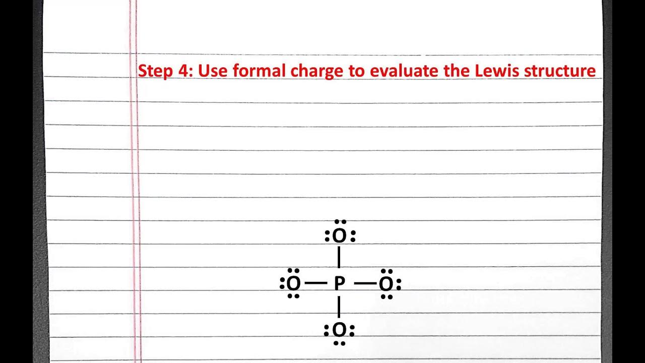 CHEMISTRY 101: Drawing Lewis Structures, Resonance and Formal charge for Phosphate - YouTube