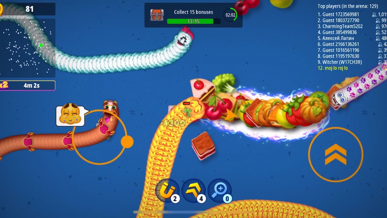 Worms zone very fast speed gameplay ab Yamraj aa Gaya gameplay ma - YouTube