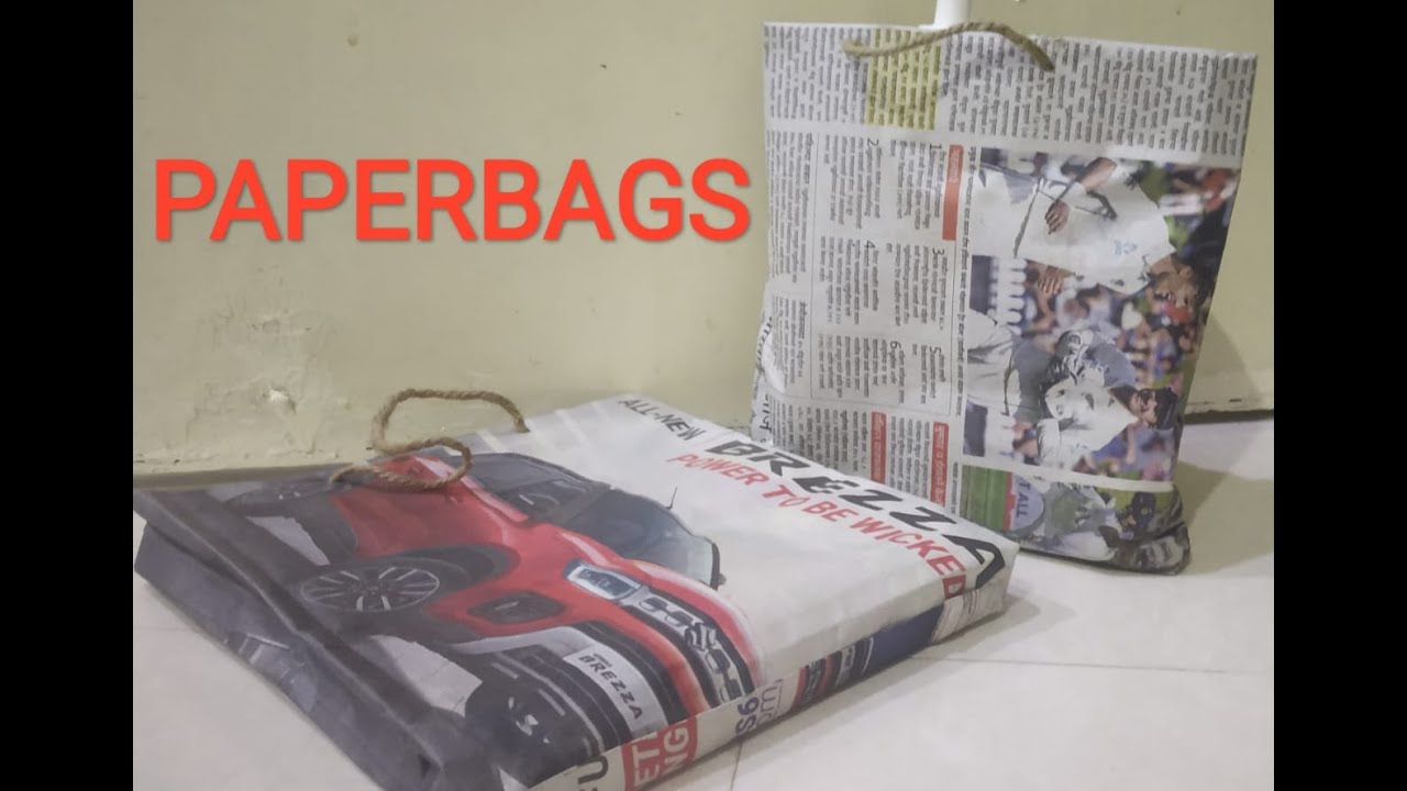 How to make a useful paper bag - YouTube