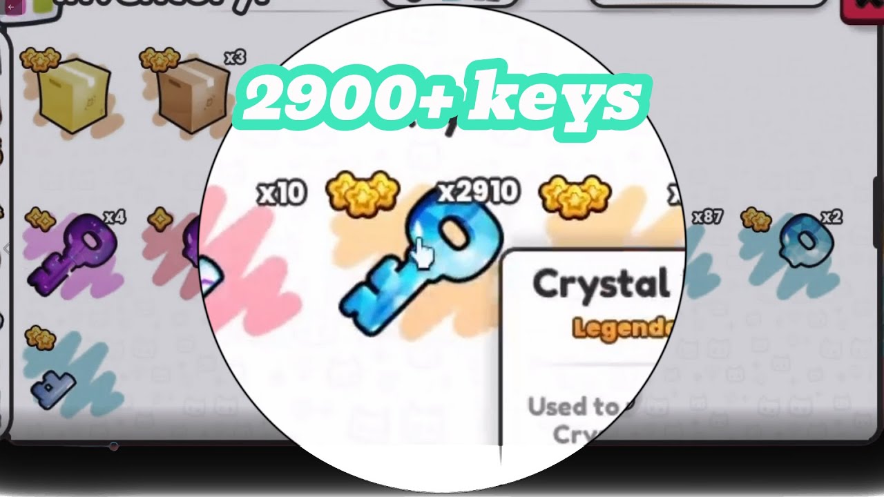 I've Opened 3k Crystal Keys in Pet Sim 99! - YouTube