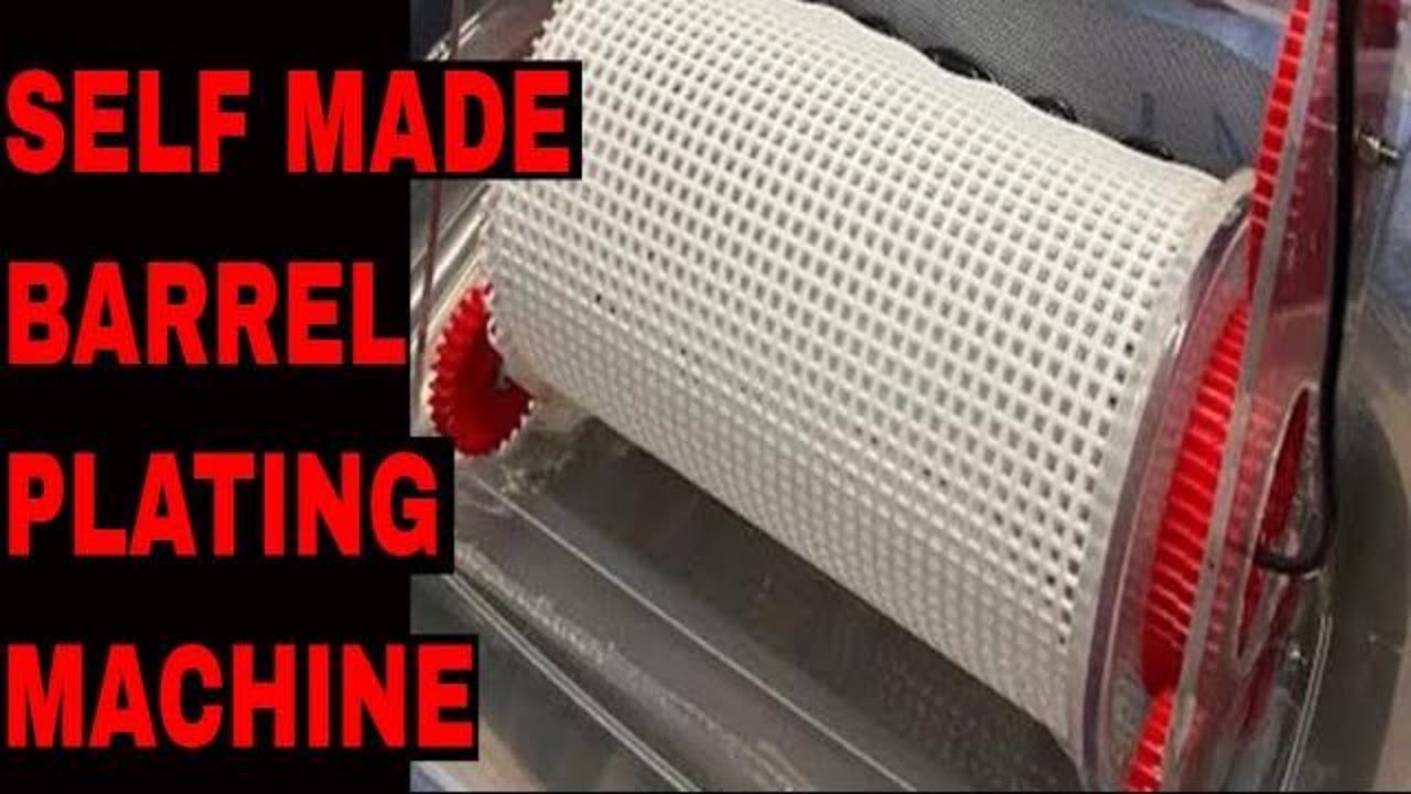 Using my self made barrel plating machine #barrel plating - YouTube
