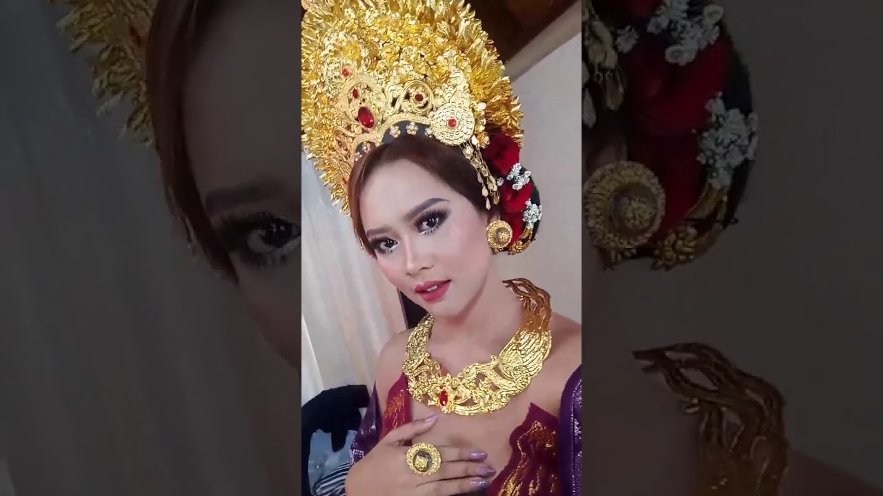 Nyoba pakaian adat pernikahan jawa | putu sharey | official - YouTube