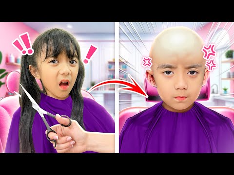 SAMANTHA NEKAT POTONG RAMBUT JADI BOTAK 😱 SEMUA ORANG KAGET ! KOMPILASI VIDEO