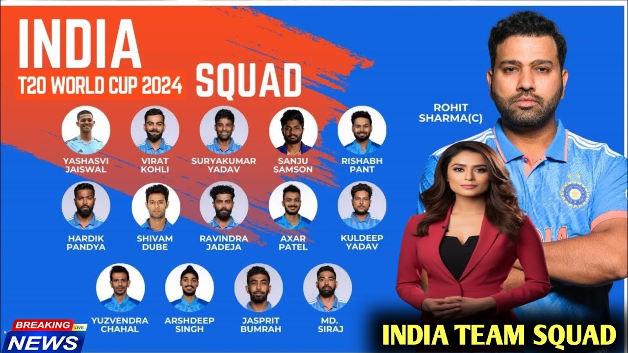 T20 World Cup 2024 - Team India Squad for 2024 T20 World Cup | ind wc ...