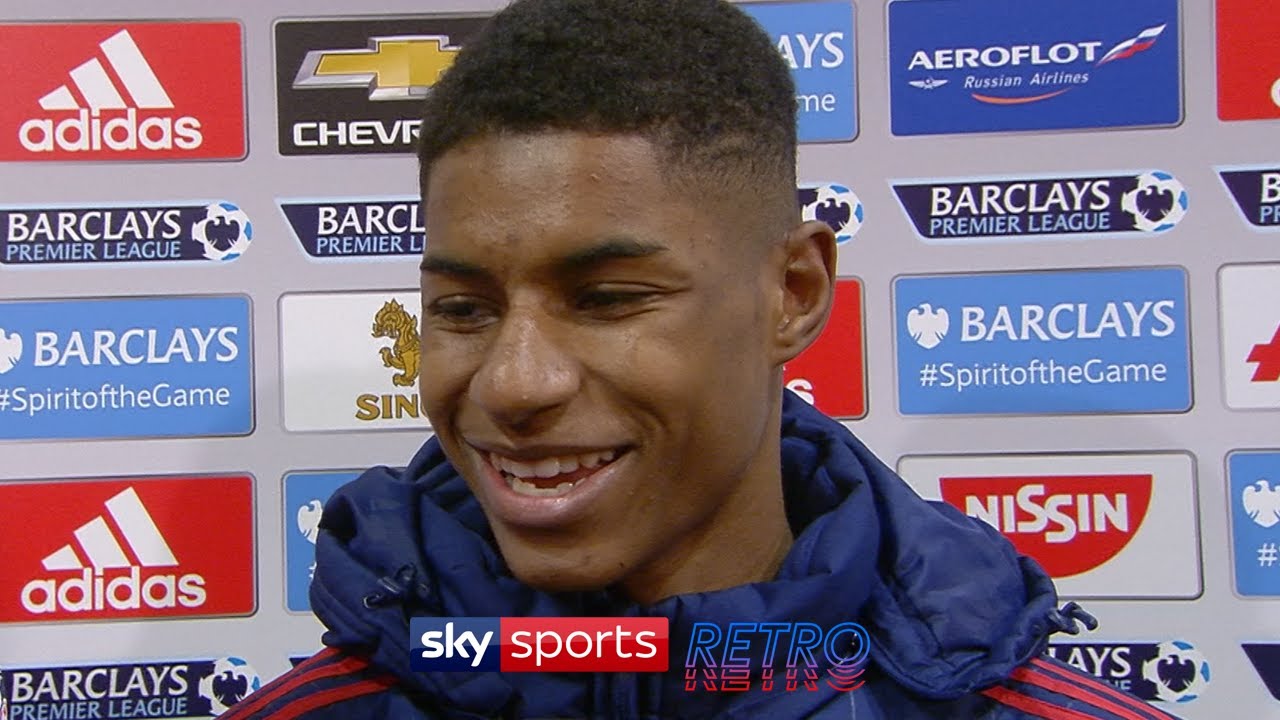 Marcus Rashford after his man of the match performance on his Premier ...
