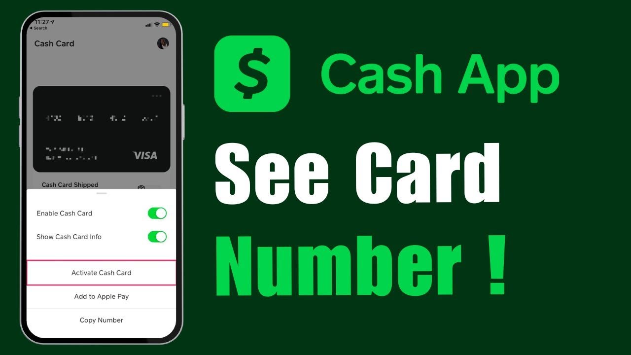 How to See Your Cash App Card Number ! - YouTube