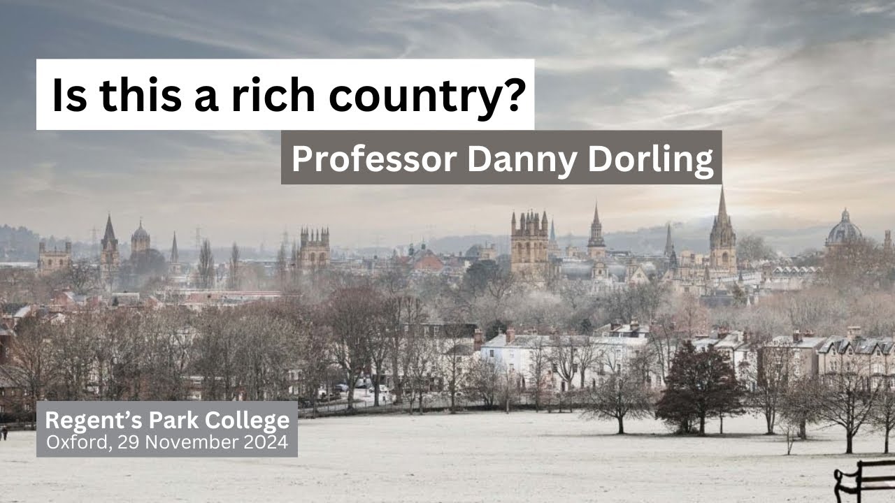 Is this a rich country? Danny Dorling in injustice, inequality and the ...