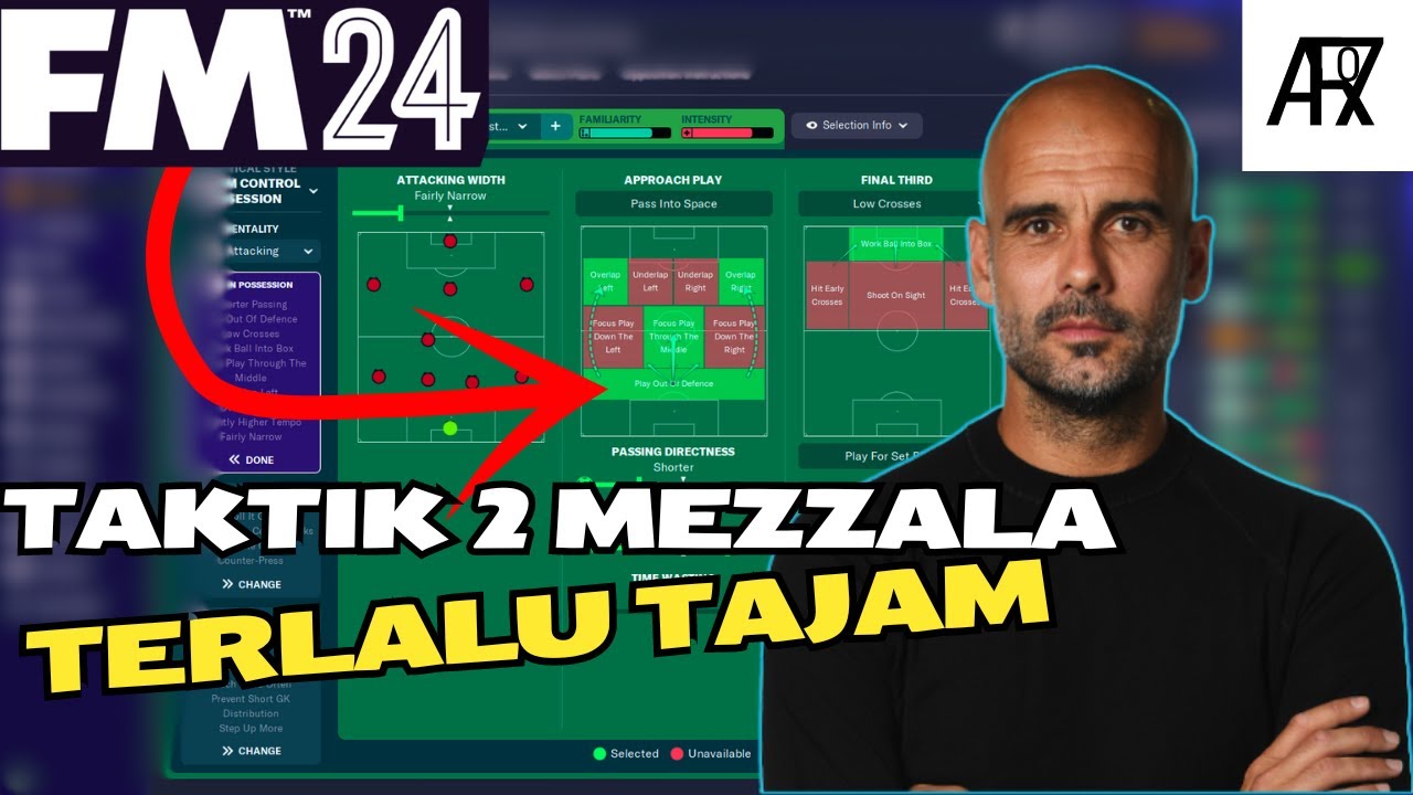 FOOTBALL MANAGER 2024 - TAKTIK DUA MEZZALA FM24 - YouTube