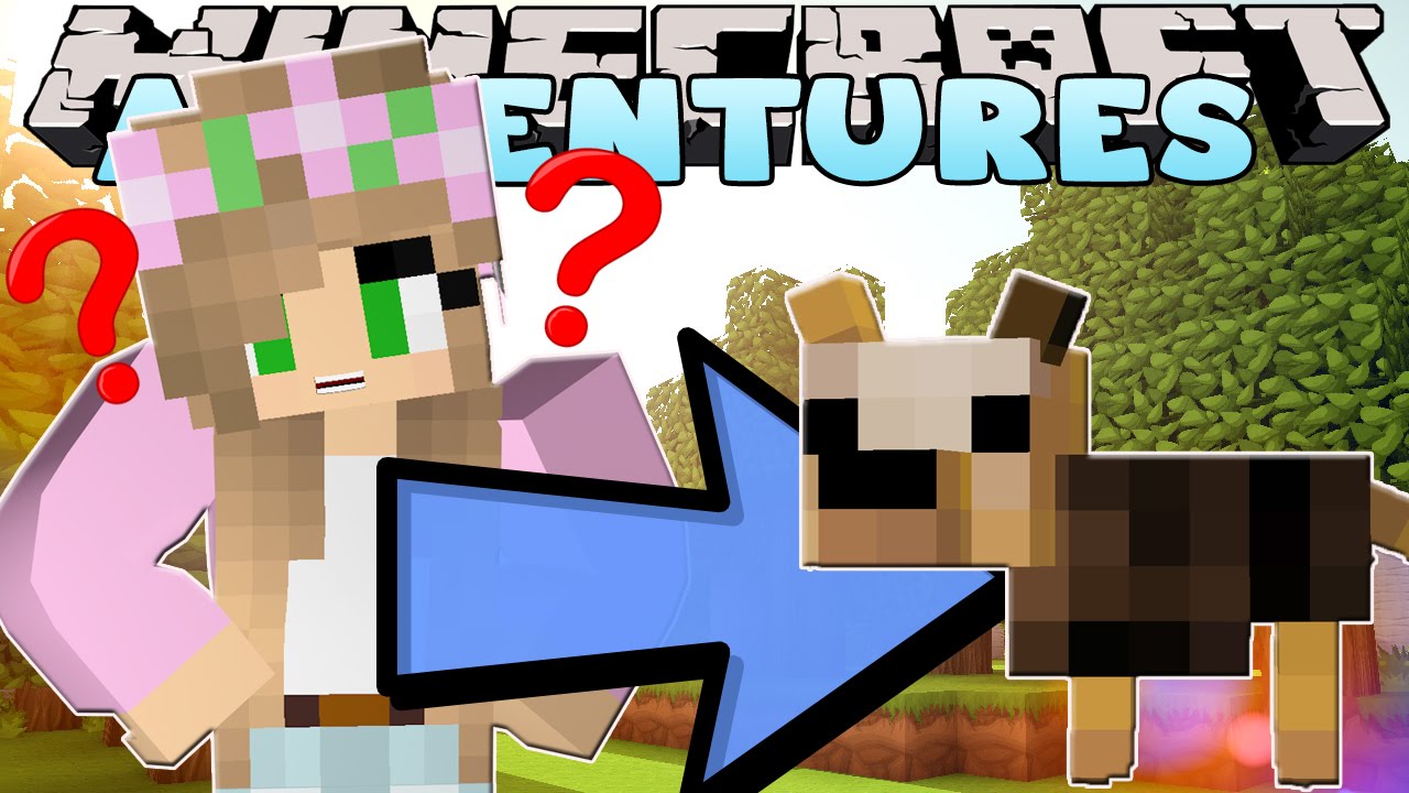 Minecraft - Little Kelly Adventures : TURNED INTO A PUPPY! - YouTube