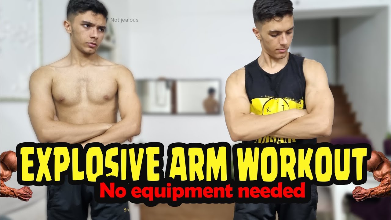 exploding arm pump! Get bigger arms with no equipment (at home) - YouTube