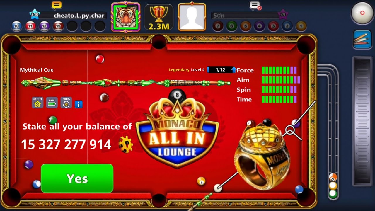 Monaco ALL IN lounge 8ball pool🔥🔥🔥 - YouTube
