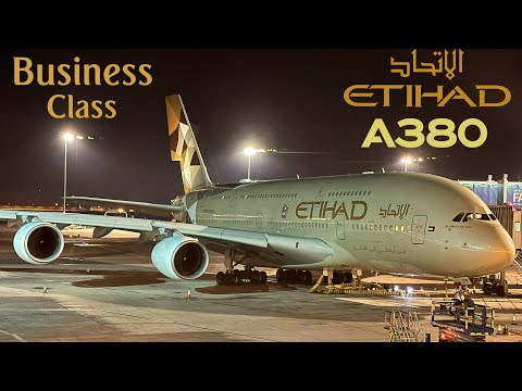 BUSINESS Etihad Airbus A380  🇦🇪 Abu Dhabi - Paris CDG 🇫🇷  Upper Deck  [FULL FLIGHT REPORT]