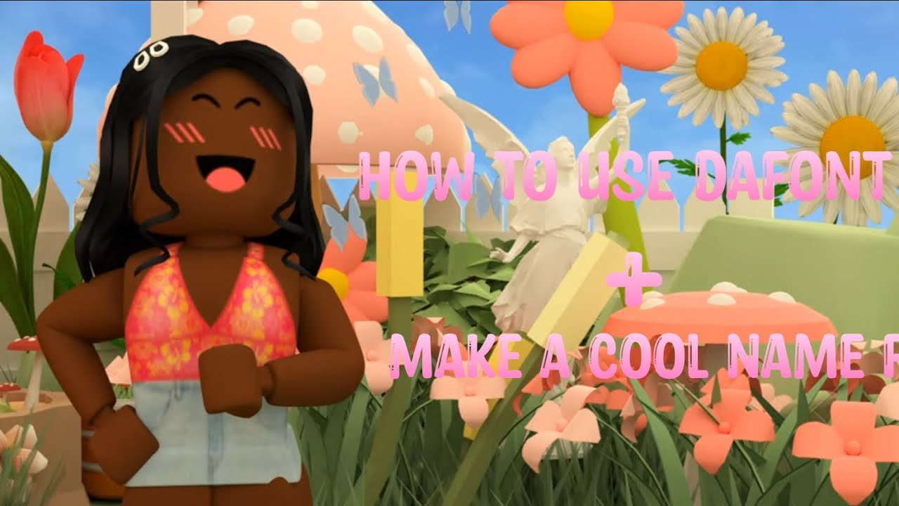 How to use dafont and make a cool name for your pfp - YouTube