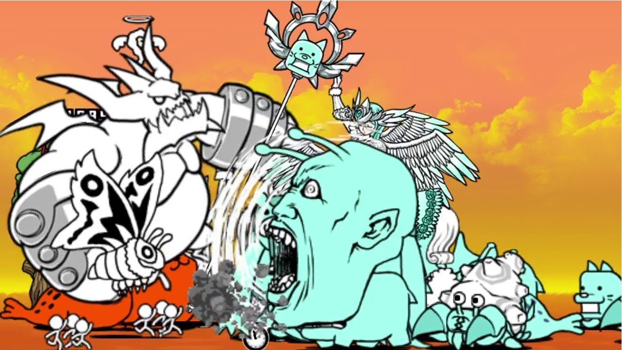 the battle cats but i use enemies (alien) - YouTube