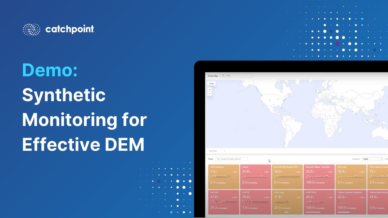 Catchpoint Synthetic Monitoring for Effective DEM - YouTube