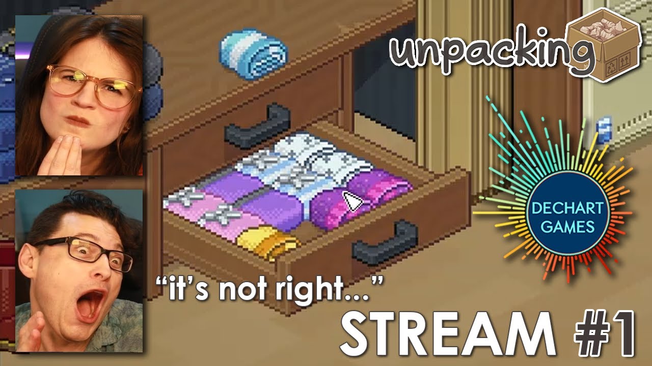 #1 Unpacking BEGINS! w/ Bryan & Amelia of Dechart Games - YouTube