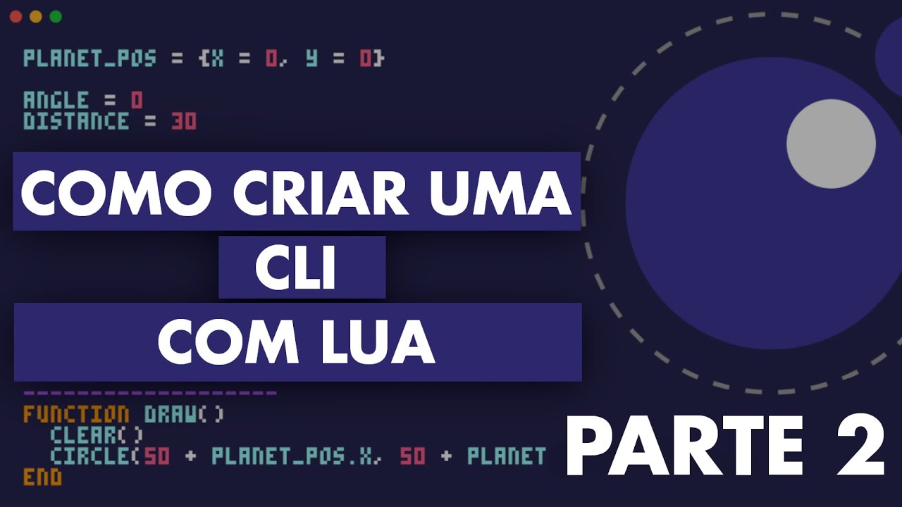 CURSO DE LUA - Como Criar uma CLI em Lua? PARTE 2 - YouTube