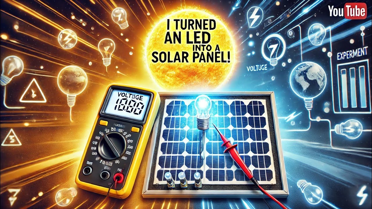 I turn LED into a solar panel | real life experiment | - YouTube