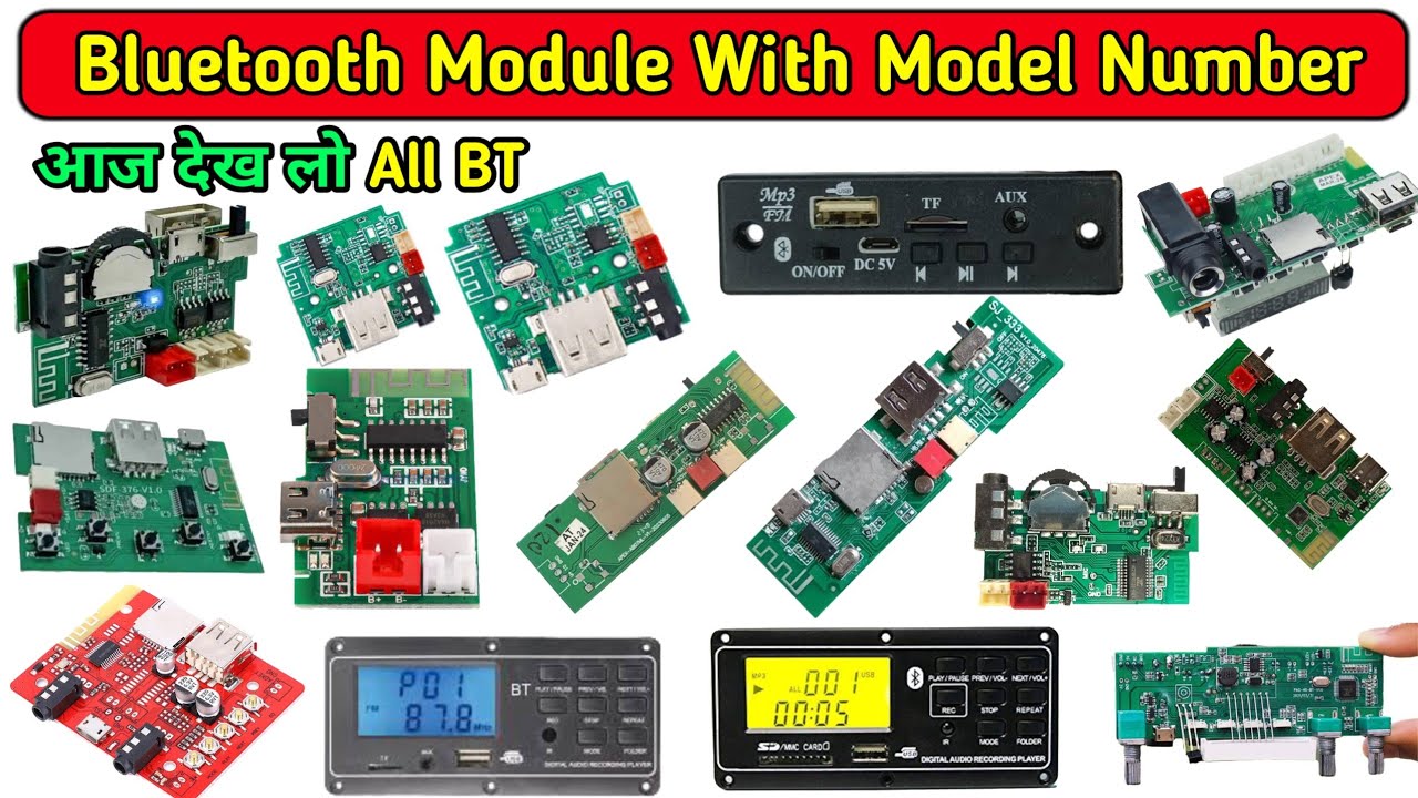 All Bluetooth Module with Model number | Electronics Verma - YouTube