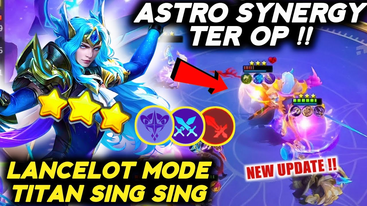 LANCELOT MODE TITAN SING SING !! SYNERGY TER OP ASTRO ASSASSIN WEAPON ...