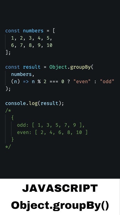 Javascript Object Groupby Method Bitbuddy Shorts Youtube