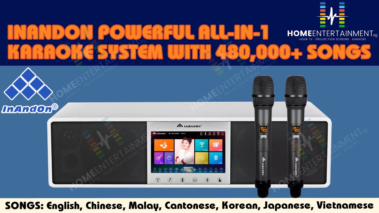 InAndOn 8.5 Inch ALL-IN-1 (6-In-1) Full Karaoke System by ...