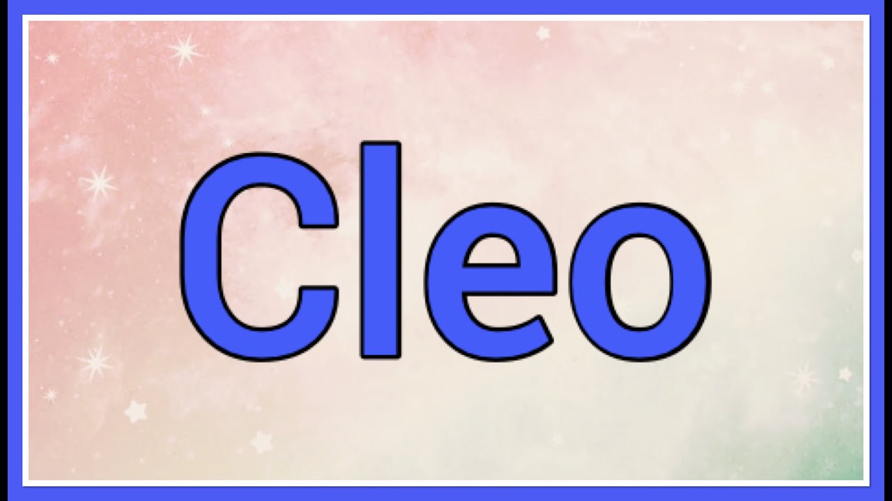Cleo | Name Origin - YouTube