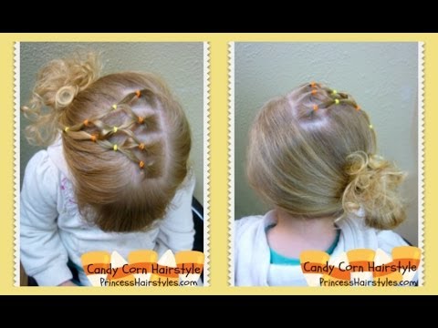 Candy Corn Hairstyle For Fall, Hair4MyPrincess - YouTube