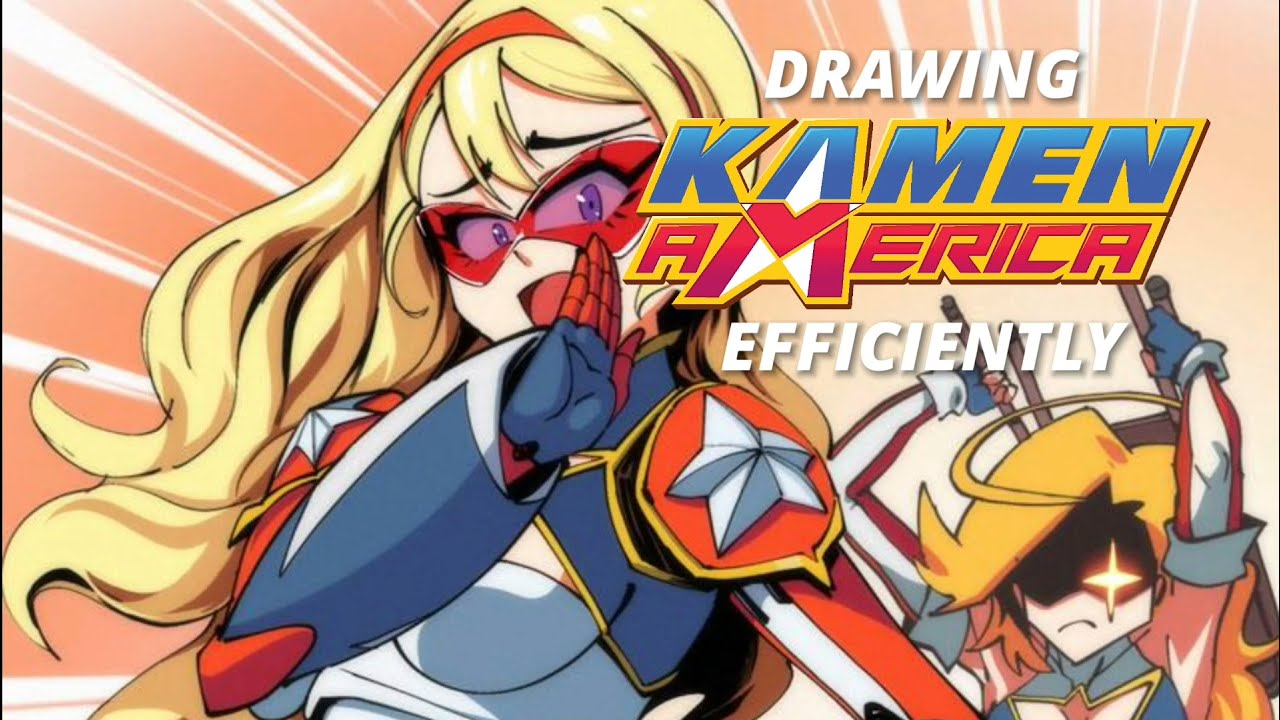 Drawing KAMEN AMERICA Efficiently - YouTube