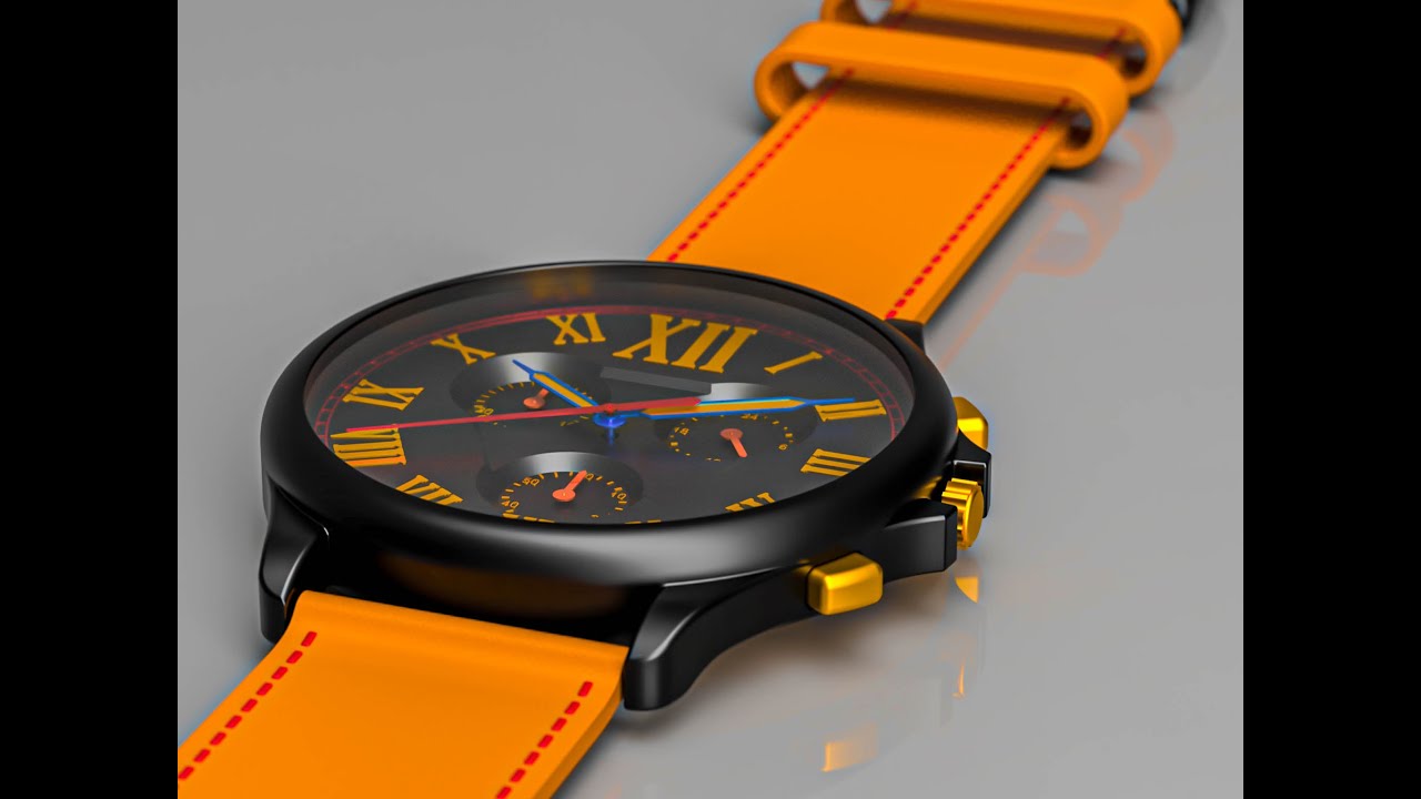 Wrist Watch design timelapse in Fusion 360 - YouTube