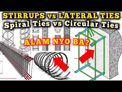 STIRRUPS, LATERAL TIES, SPIRAL TIES AT CIRCULAR TIES ANO ANG PAGKAKAIBA ...