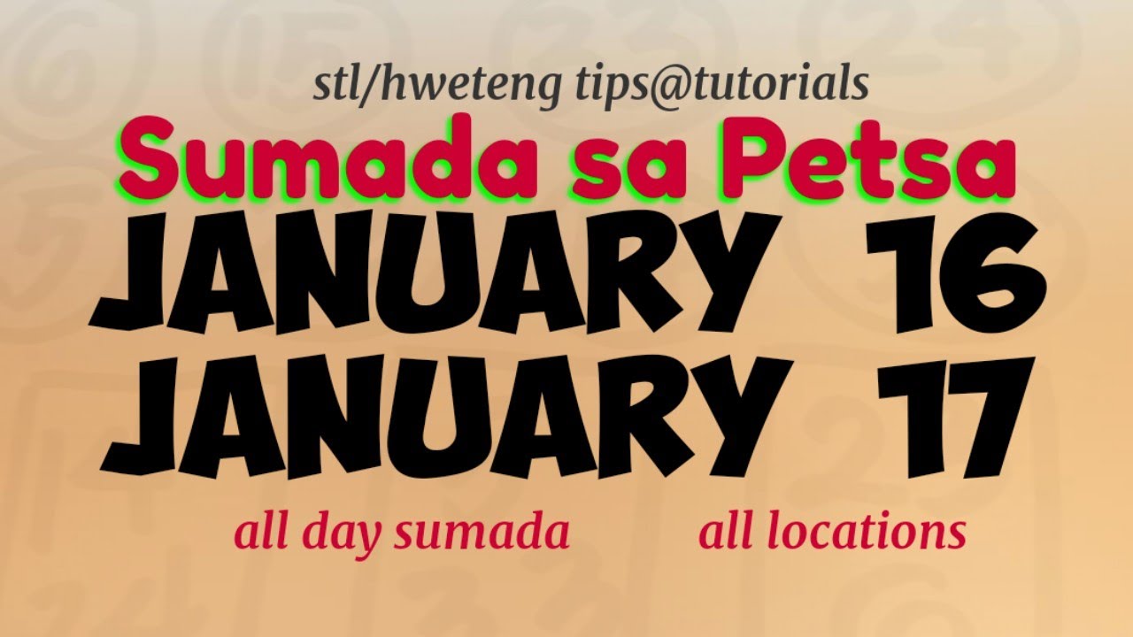 STL/HWETENG //TIPS and TUTORIALS / SUMADA TIPS - YouTube