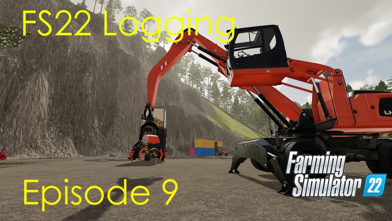 Processing new batch of bark -- FS22 Hardcore Logging -- Episode 9 ...