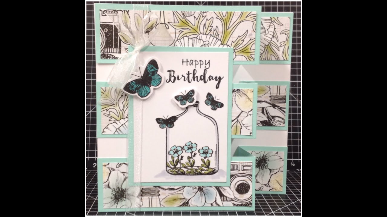 Triple Panel Z Fold Card - YouTube