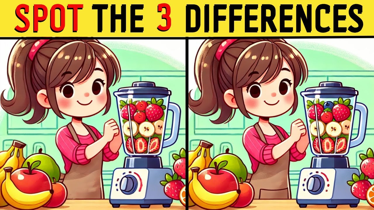 ‪Spot The Difference | Brain Workout [ Puzzle #38 ] Find the difference - YouTube