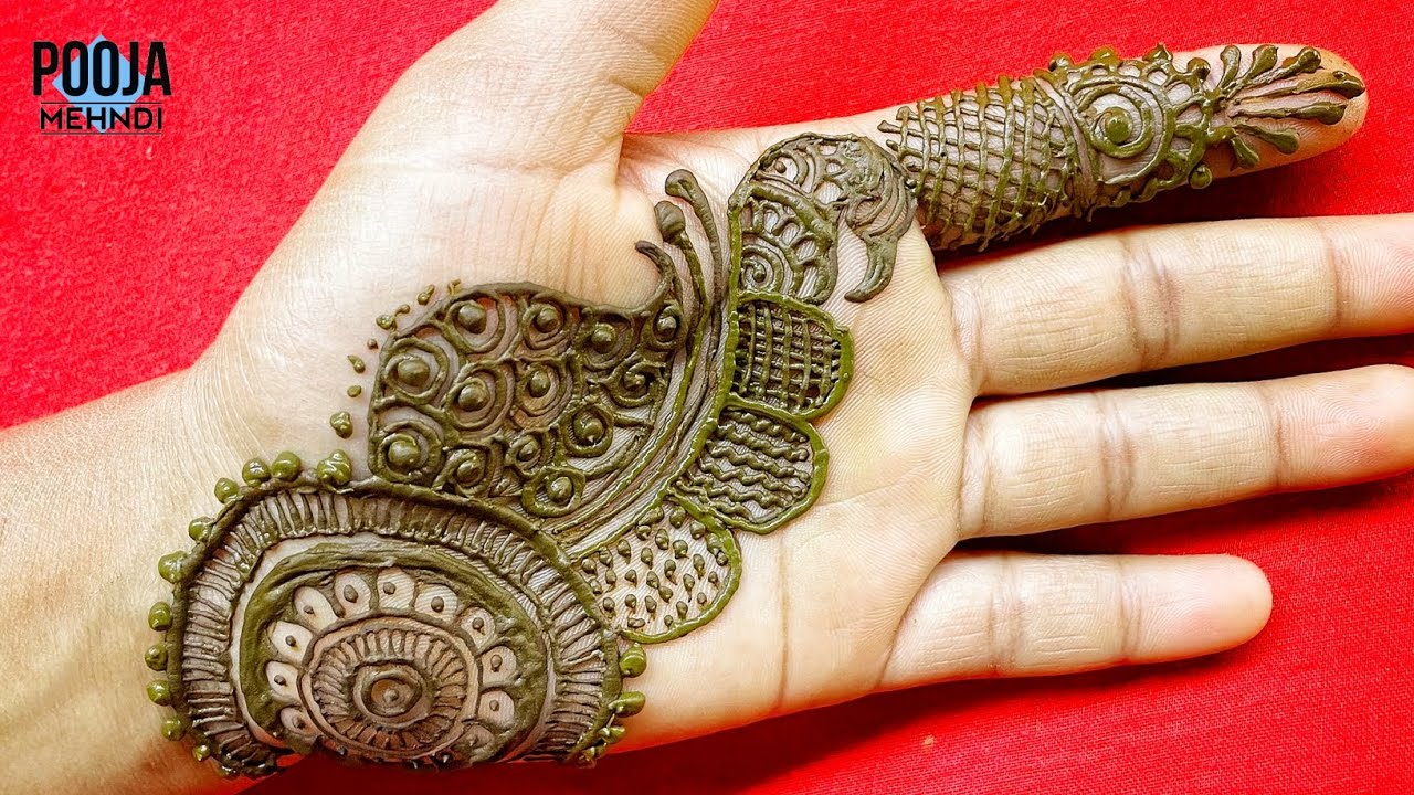 Simple Mehndi Design For Hands | Easy Mehandi Design For Beginners ...