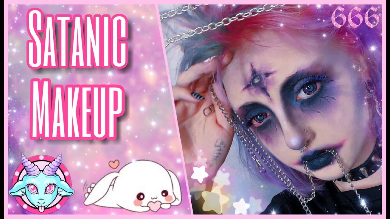 SATANIC MAKEUP TUTORIAL (not halloween) - YouTube