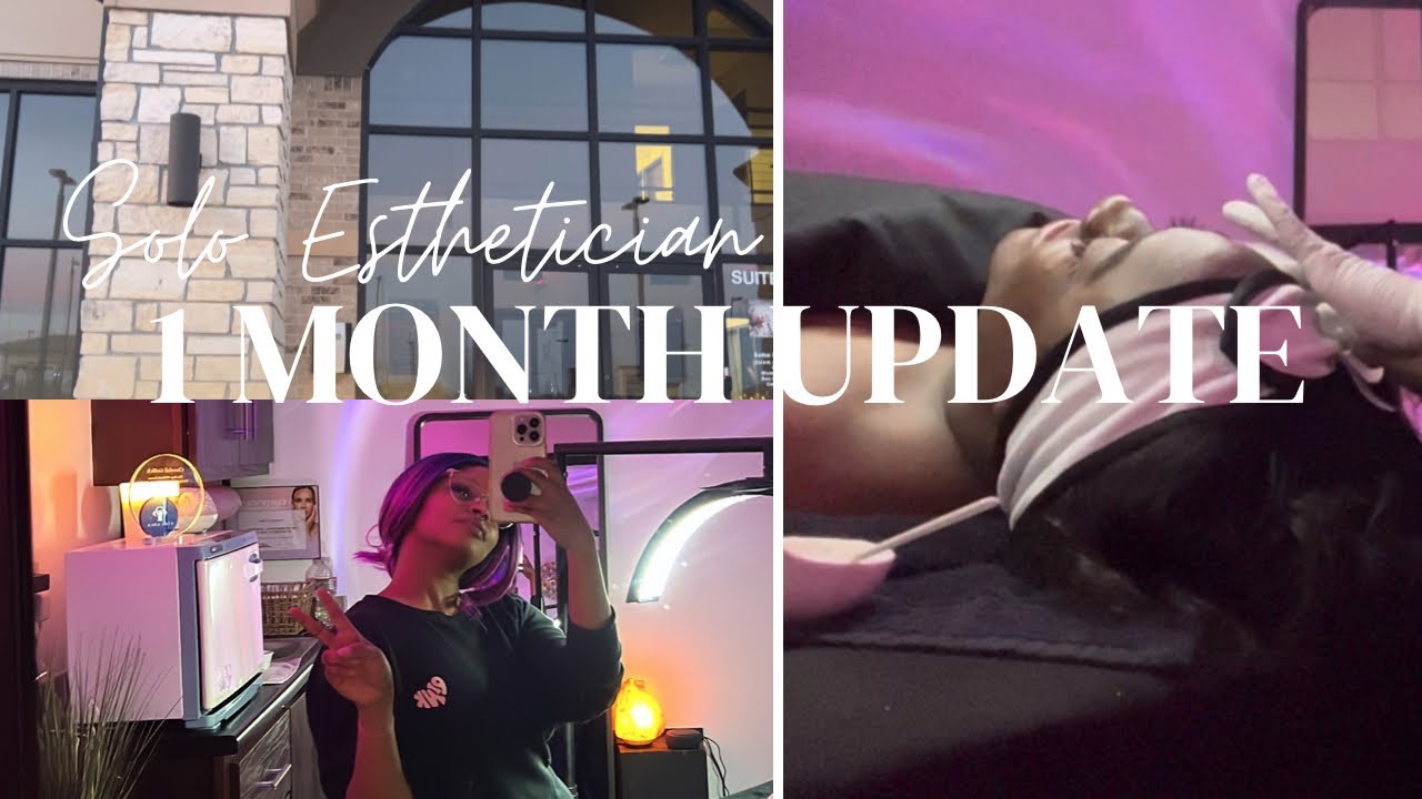 Solo Esthetician Day In The Life | 1 Month Open Update 🙌🏾 - YouTube