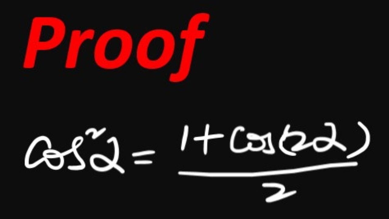 proof - geometrical sin2a = 2sinacosa , cos^2(a)= ( 1+cos2a)/2 - YouTube